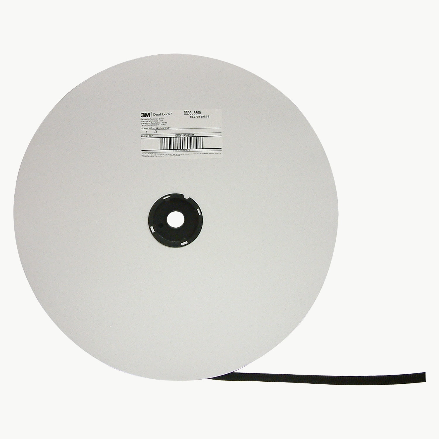 3M Dual Lock Type 250 Reclosable Fastener [Black / Acrylic Adhesive ...