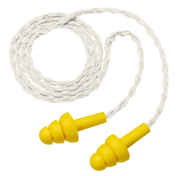 3M E-A-R UltraFit Earplugs with Cloth Cord 340-4036, in Poly Bag 4 ...