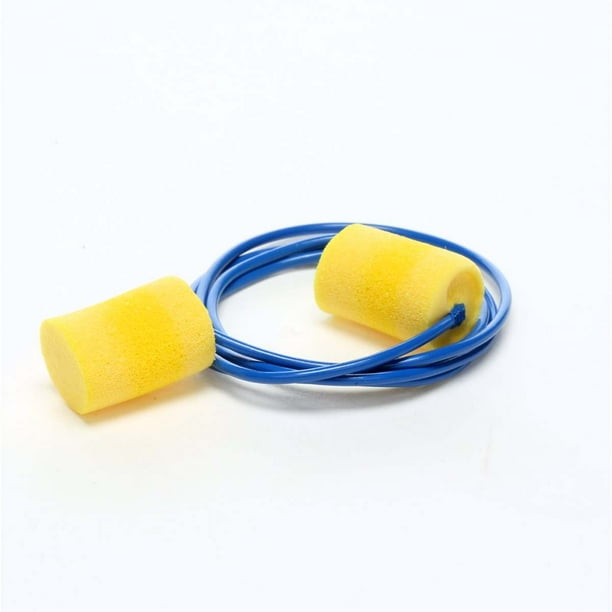 3M Ear Classic Earplugs, Corded, Pvc Foam, Yellow, 200 Pairs - Walmart.com