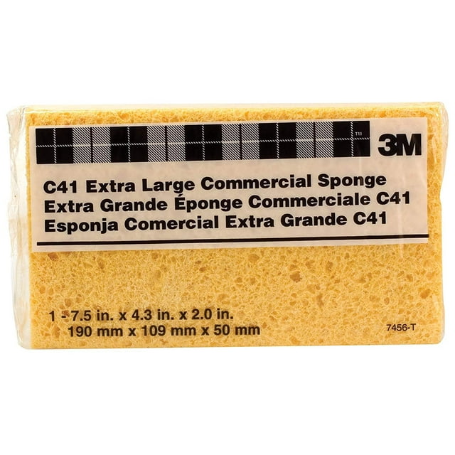 3M Extra Large Commercial Sponges C41 7456 T 7 1 2 X 4 3 8 X 2 1 16 3m-extra-large-commercial-sponges-c41-7456-t-7-1-2-x-4-3-8-x-2-1-16