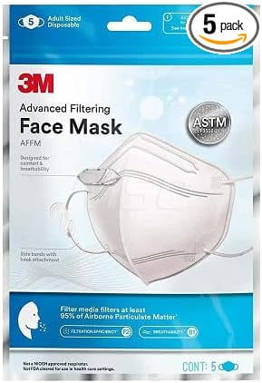 3M Filtering Barrier Face Covering, Soft, Breathable Materials ...