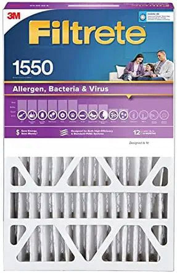 3M Filtrete 25 in. W x 20 in. H x 5 in. D Pleated Air Filter - Walmart.com