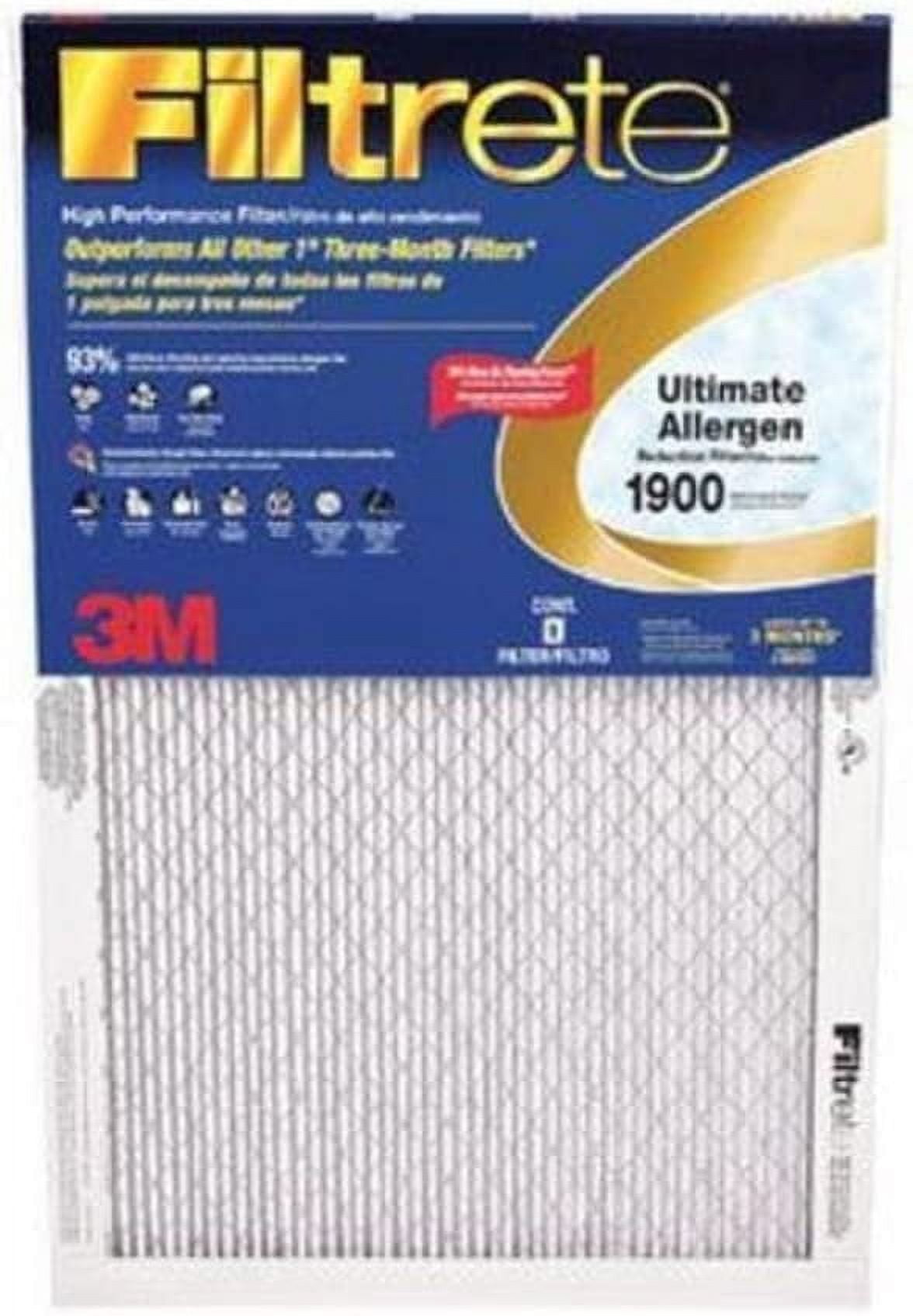 3M Filtrete Ultimate Allergen Reduction Air Filter [Set of 6] Size: 25 ...