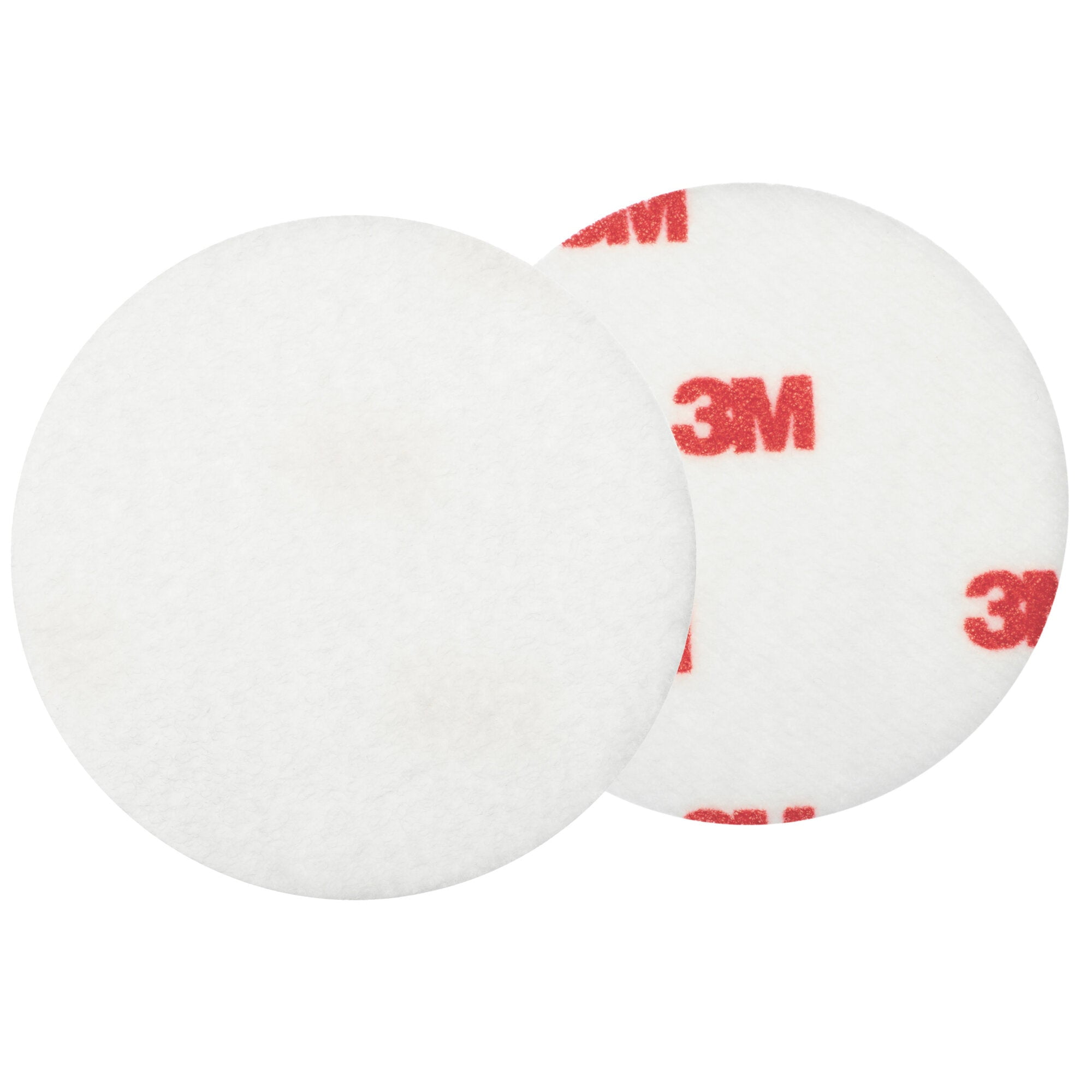 3M Finesse-it Felt Buffing Pad, 09357, 3 in, Red Foam Logo White Loop ...