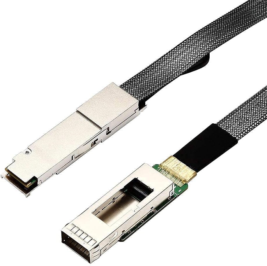3M Flat Cable in Nylon Jacket, 30AWG, 65cm for 40G QSFP+ To QSFP+ ...