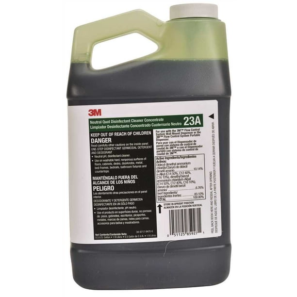 3M 23A 0.5 Gal Flow Control System Neutral Quat Disinfectant Cleaner ...