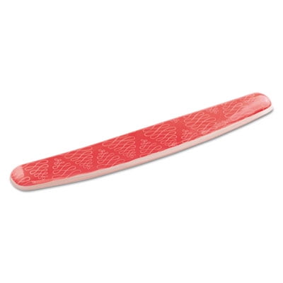 3M Fun Design Clear Gel Keyboard Wrist Rest, 2 3/4" x 18", Coral Design ...