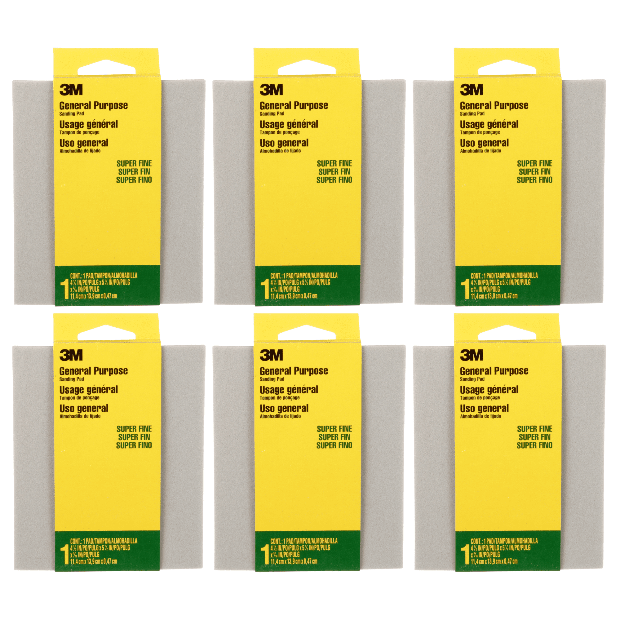 3M General Purpose Sanding Pad [Super Fine]: 4-1/2 in. x 5-1/2 in ...