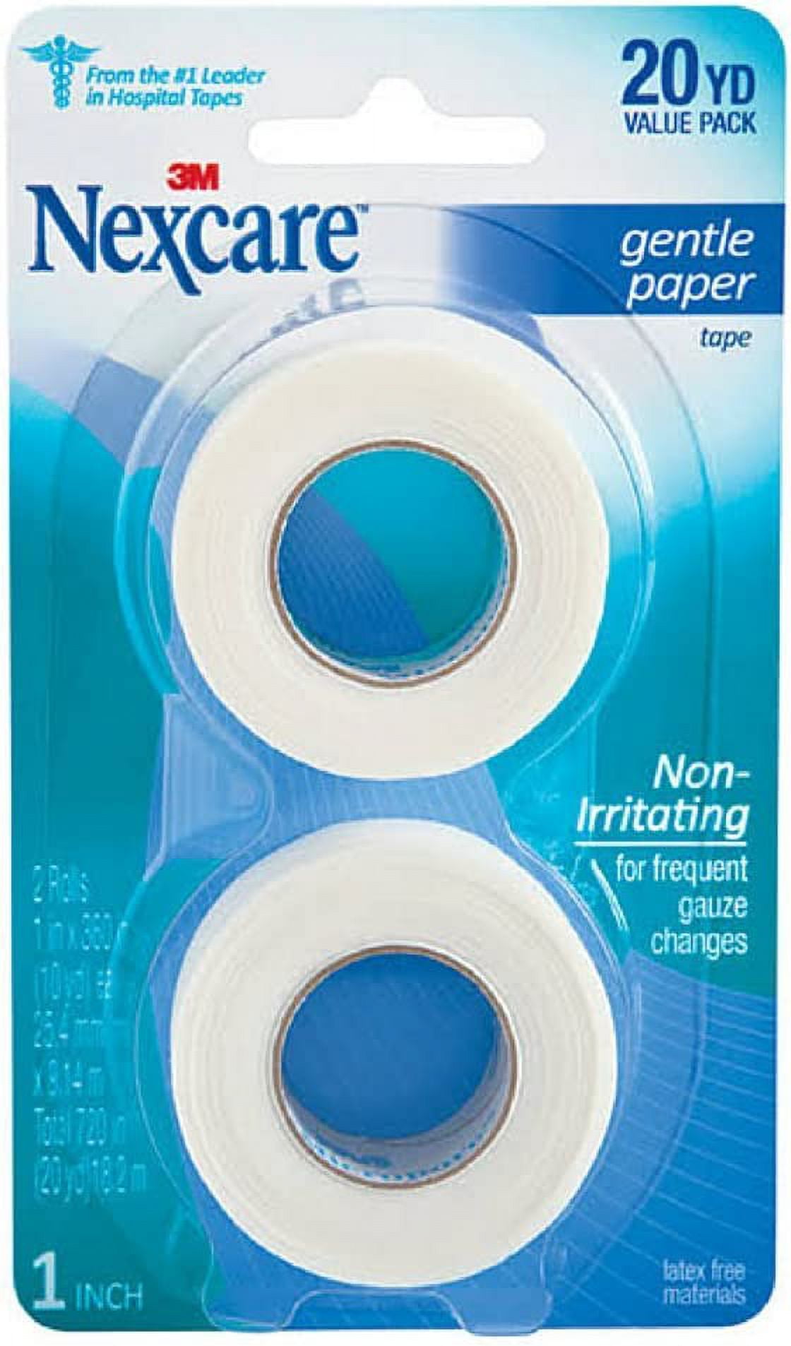3M Nexcare Gentle Paper Surgical Tape - Hypoallergenic, Latex-free, 1 ...