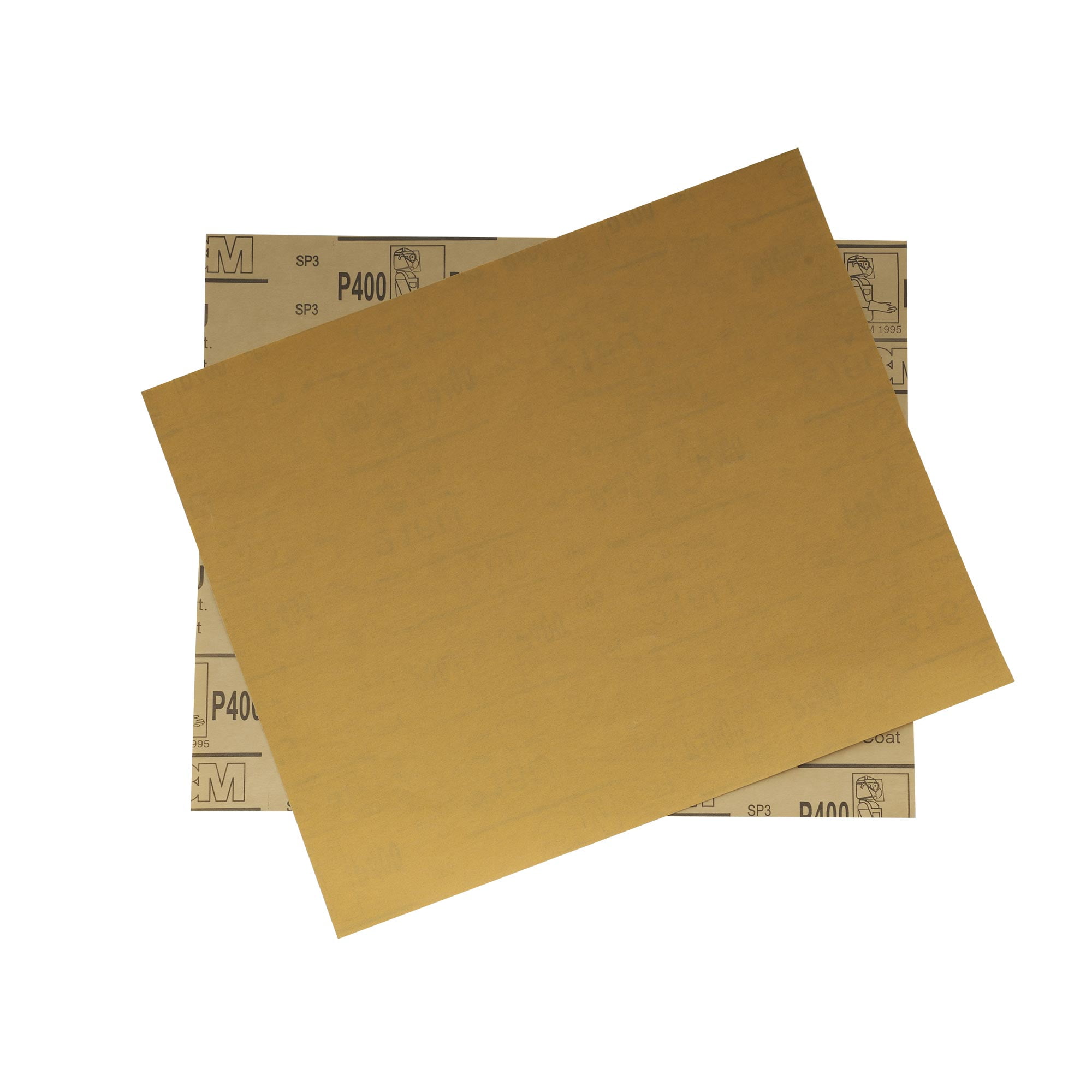 3M Gold Pre-Cut Sandpaper Abrasive Sheet 9 Inch x 11 Inch, P400 Grit ...