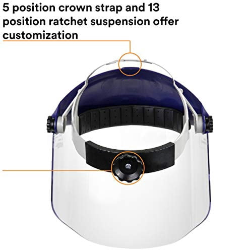 3M H8A Ratchet Headgear and Visor Combination with 3M WP96 Clear ...