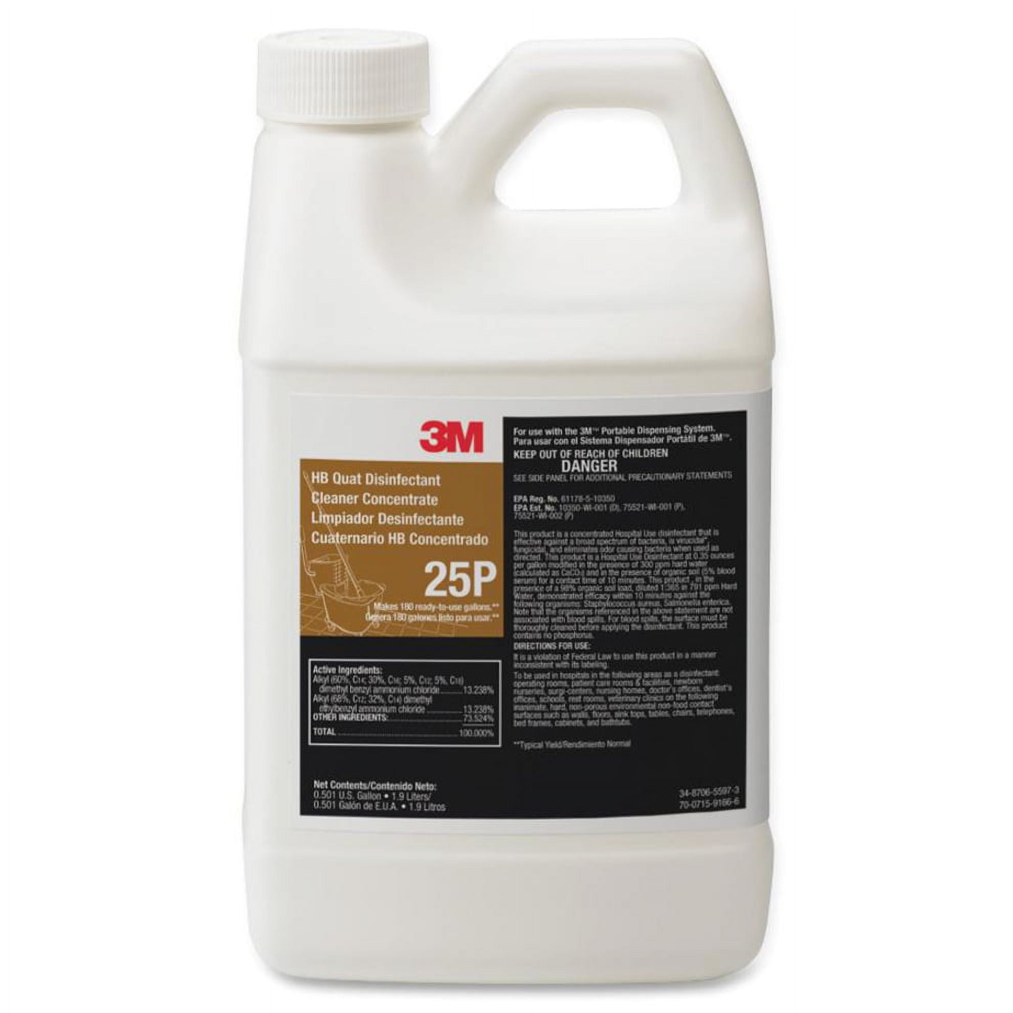 3M HB Quat Disinfectant Cleaner Concentrate - Walmart.com