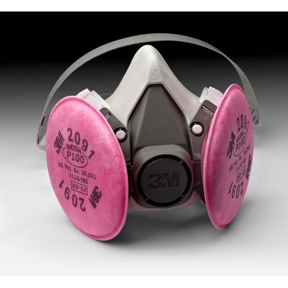 3M Half Facepiece Reusable Respirator Assembly 6191/07001(AAD), P100 ...