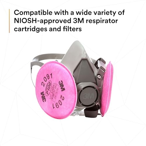 3M Half Facepiece Reusable Respirator Assembly Kit 6391, Size Large ...