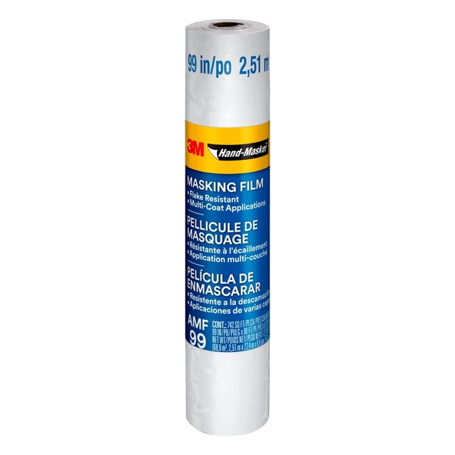3M Hand-Masker Advanced Masking Film, 99 in x 90 ft, AMF99, 1 Roll ...
