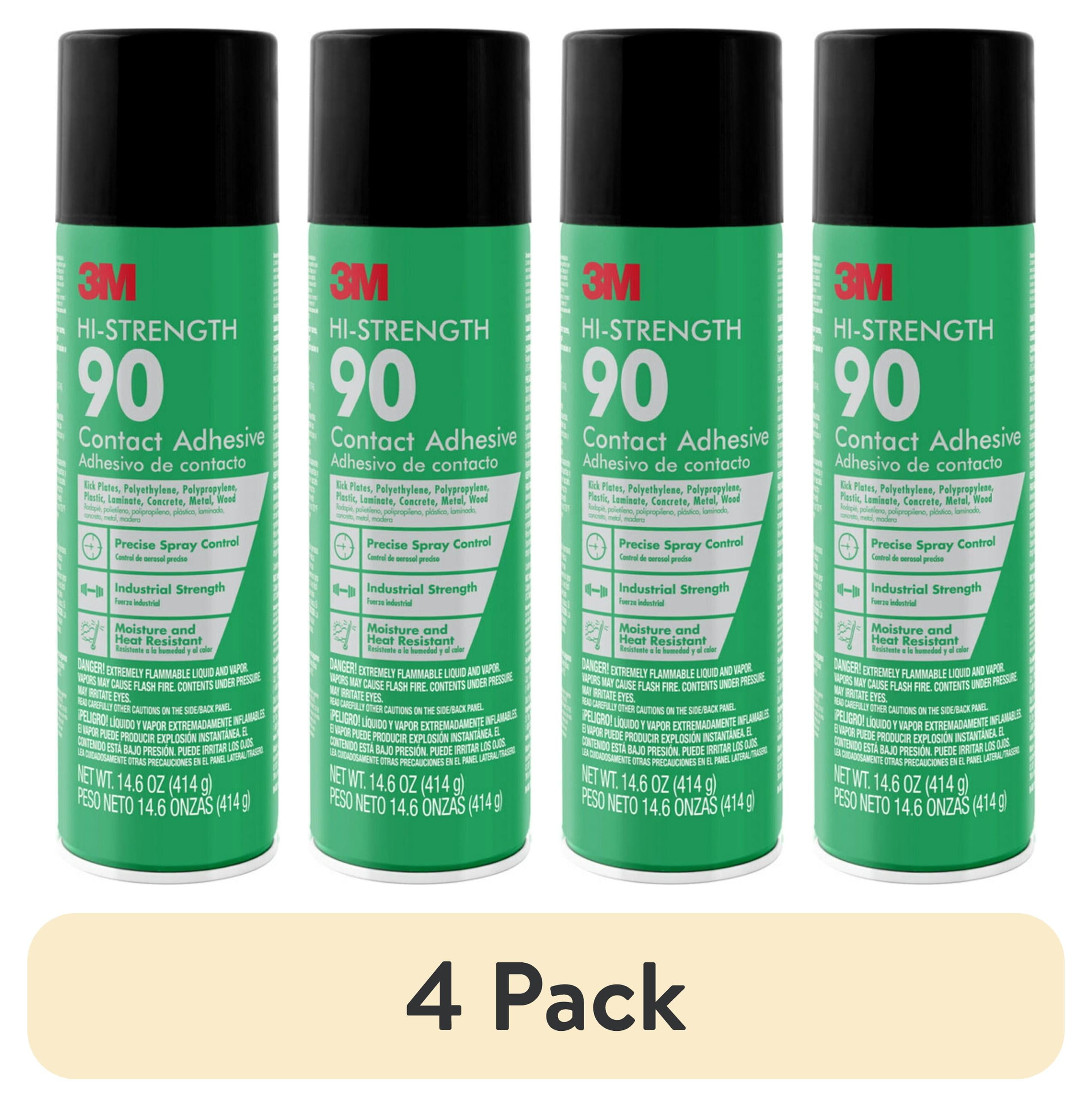(4 pack) 3M Hi-Strength 90 Contact Adhesive, Heavy Duty Spray, Wall Repair, 14.6 oz - Walmart.com