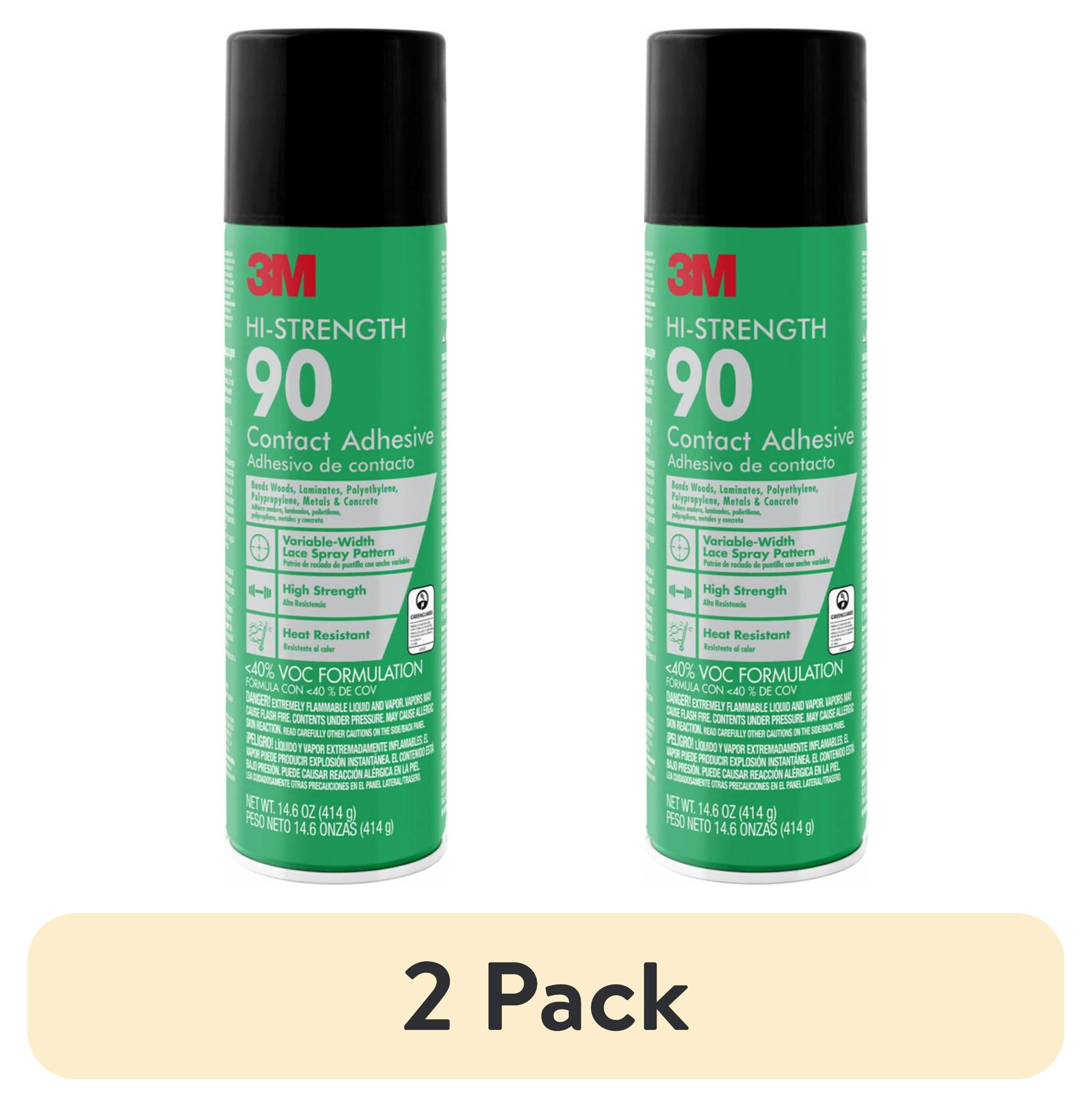 (2 pack) 3M Hi-Strength 90 Contact Adhesive, Low VOC, 14.6 oz - Walmart.com