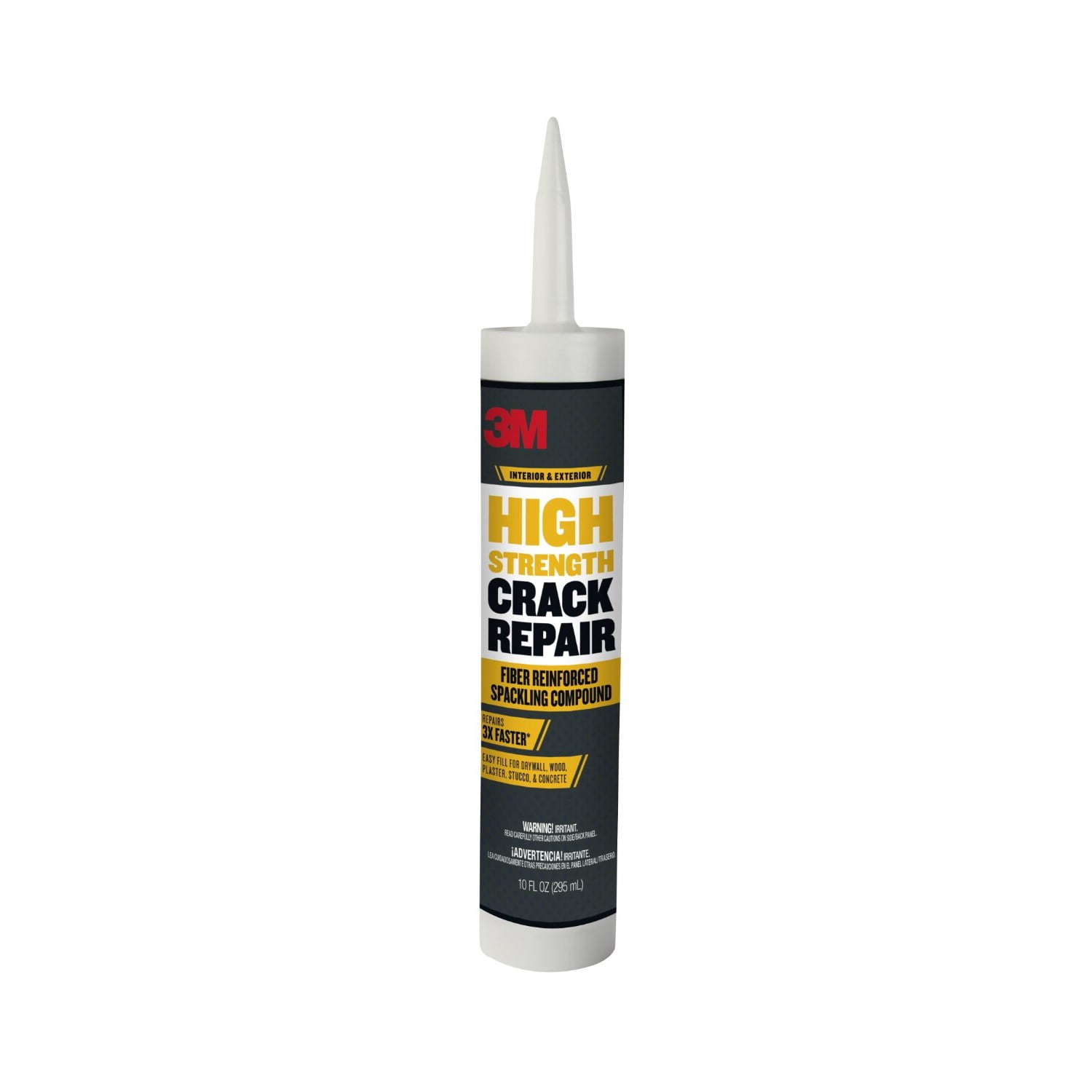 3M High Strength Crack Repair, Caulk Tube, Wall Filler, White, 10 oz ...