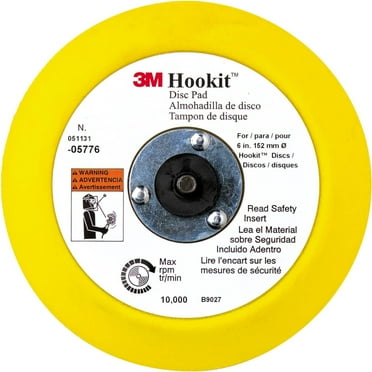 3M Hookit Clean Sanding Low Profile Disc Pad 20356, 6 in x 3/8 in x 5/ ...