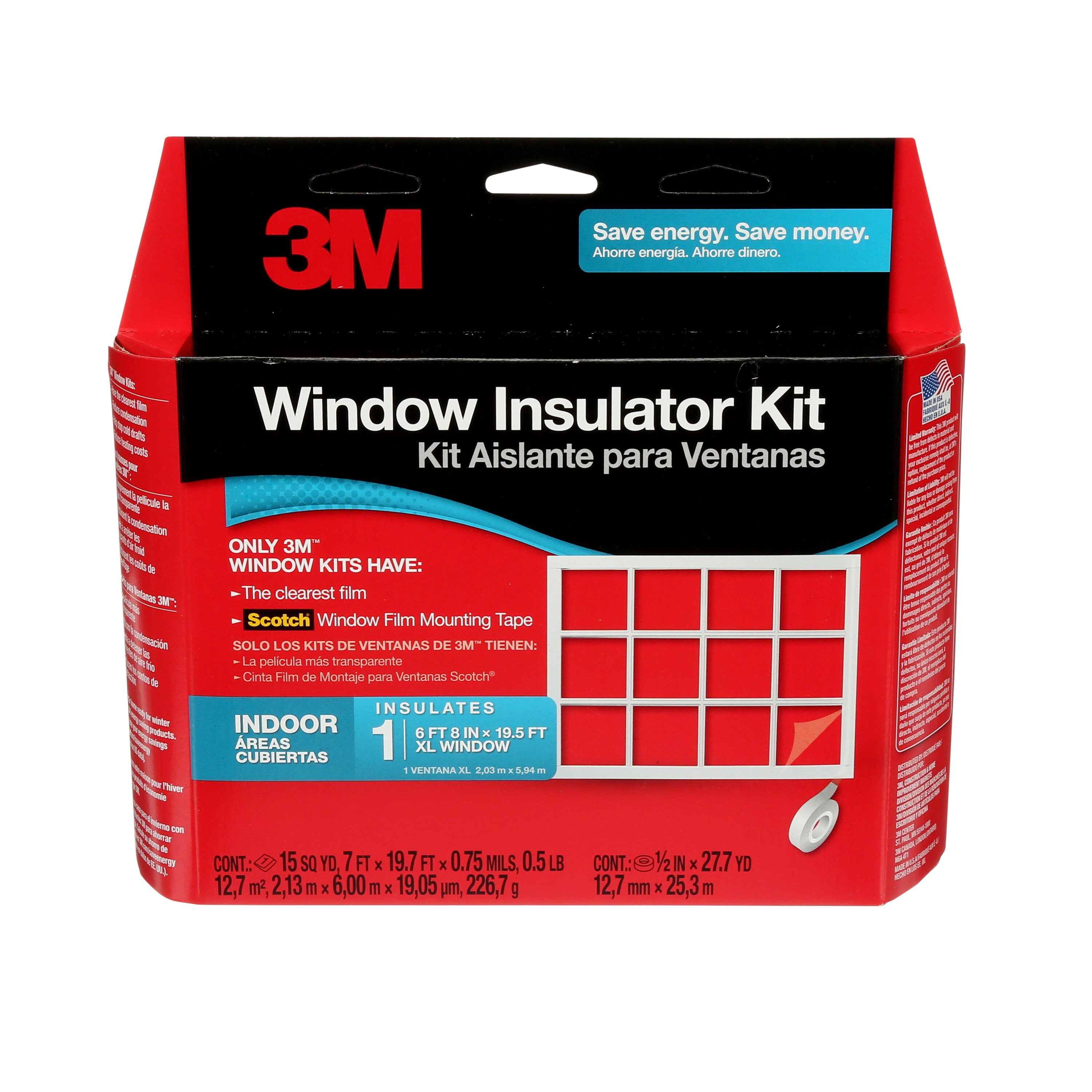 "3M Indoor/Outdoor Patio Door Window Insulator Kit, Fits 6'8"" x 9 ...