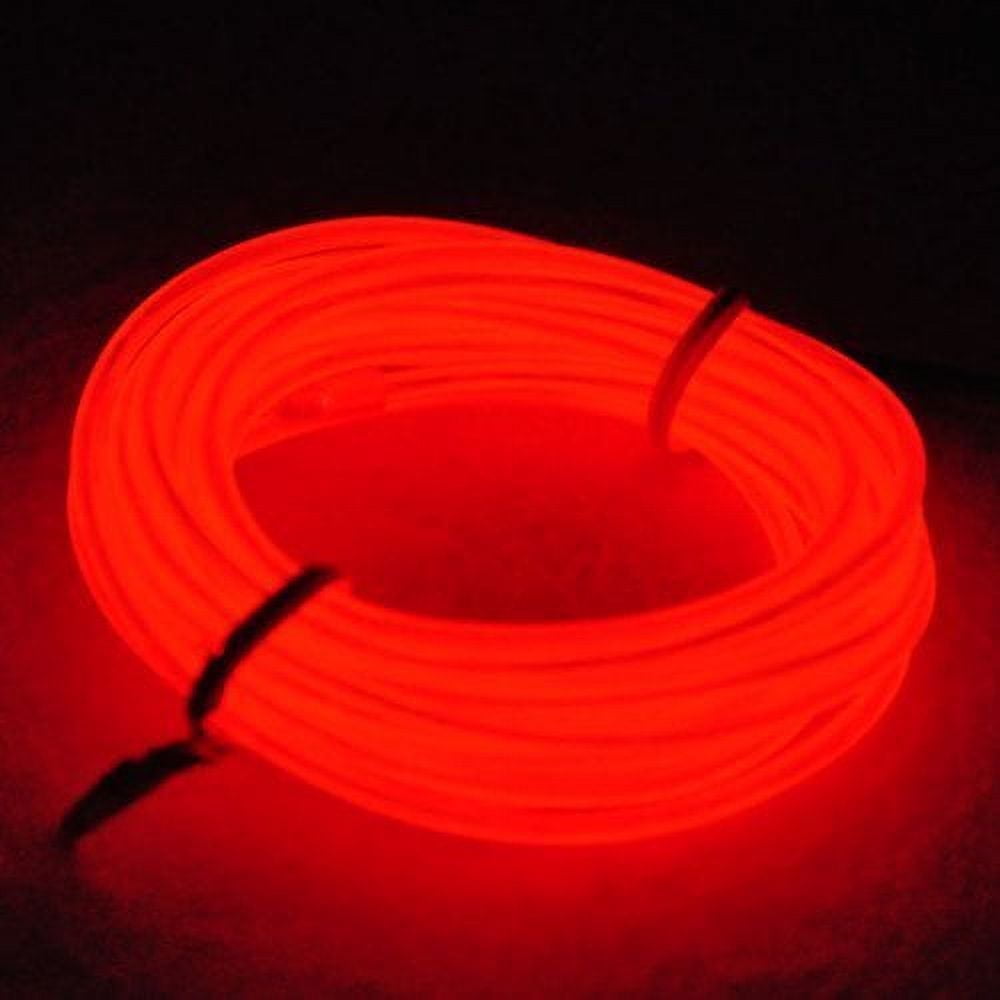 3M LED Neon Strip Lights EL Wire Lights Kit Battery Powered Rope Lights ...