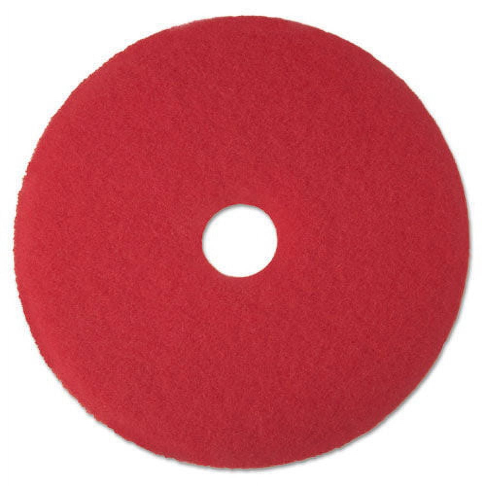 3M Low-Speed Buffer Floor Pads 5100 12" Diameter Red 5/Carton 08387 ...
