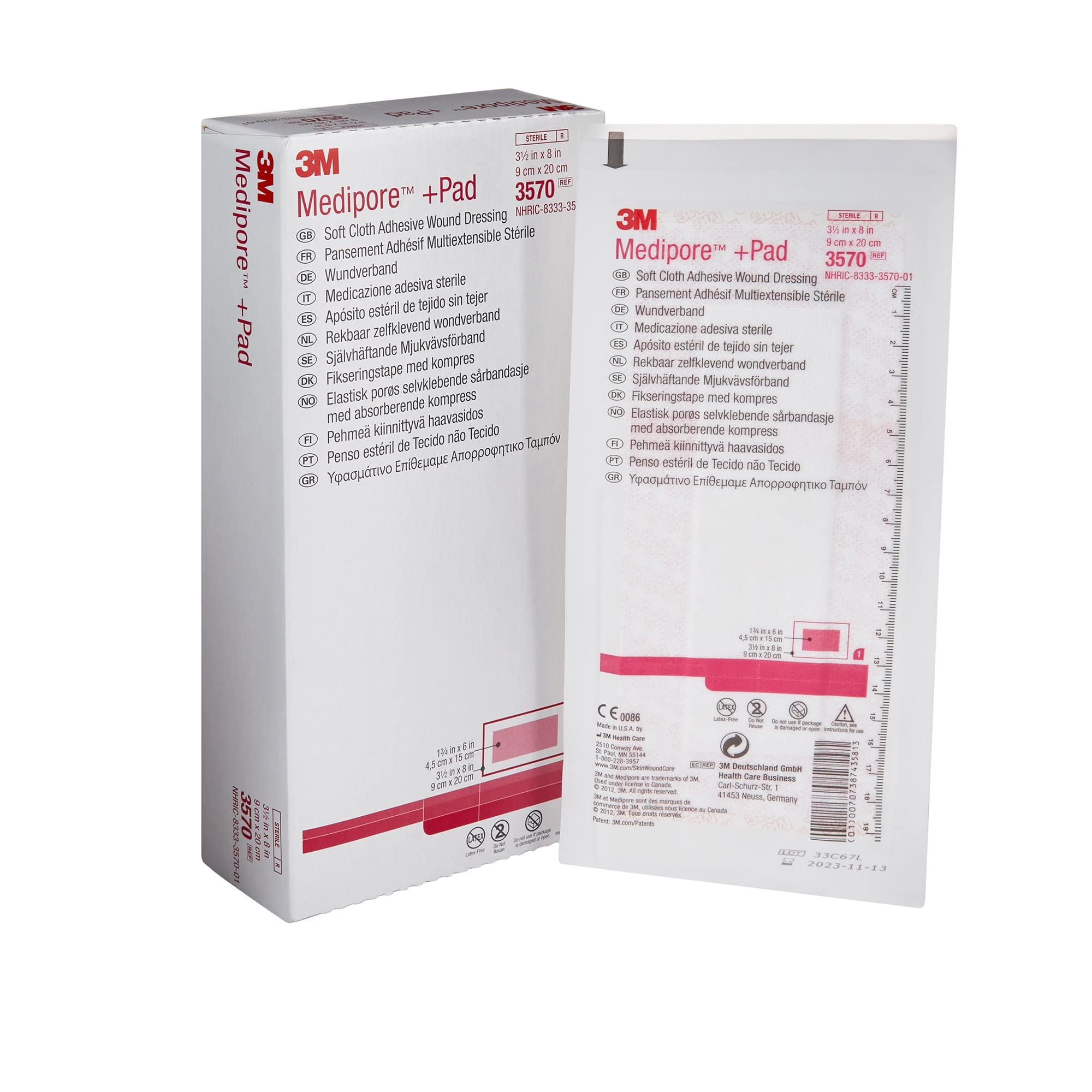 3M MEDIPORE +PAD Soft Cloth Adhesive Wound Dressing - Walmart.com