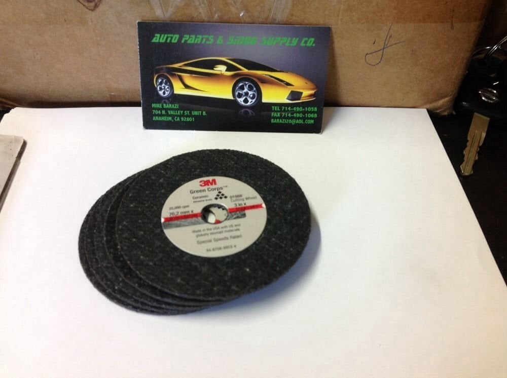 3M MM01988 3 in. Economy Green Corps Cut Off Wheel - Walmart.com