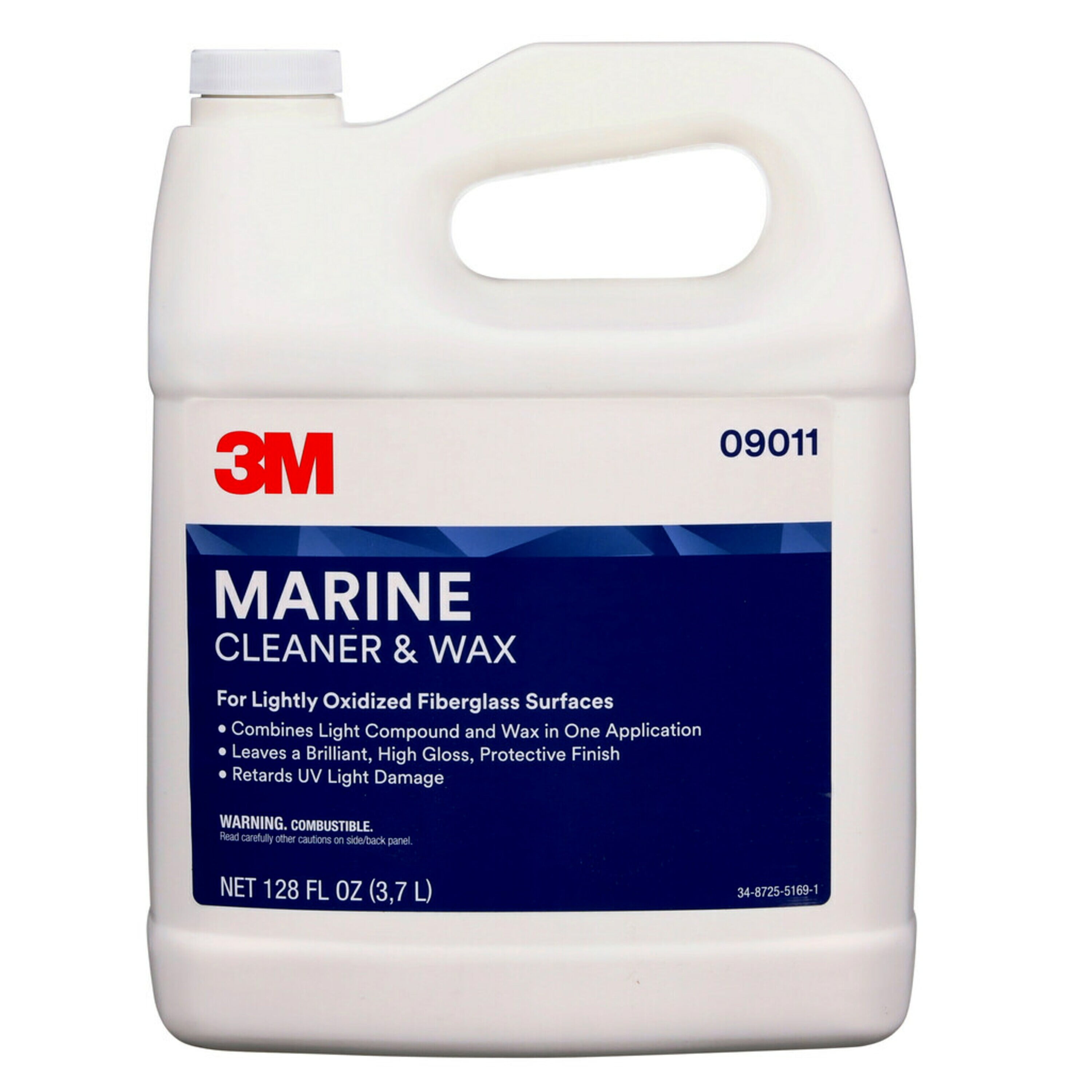 3M Marine Fiberglass Cleaner and Wax, 9011, 1 gal, 2 per case - Walmart.com