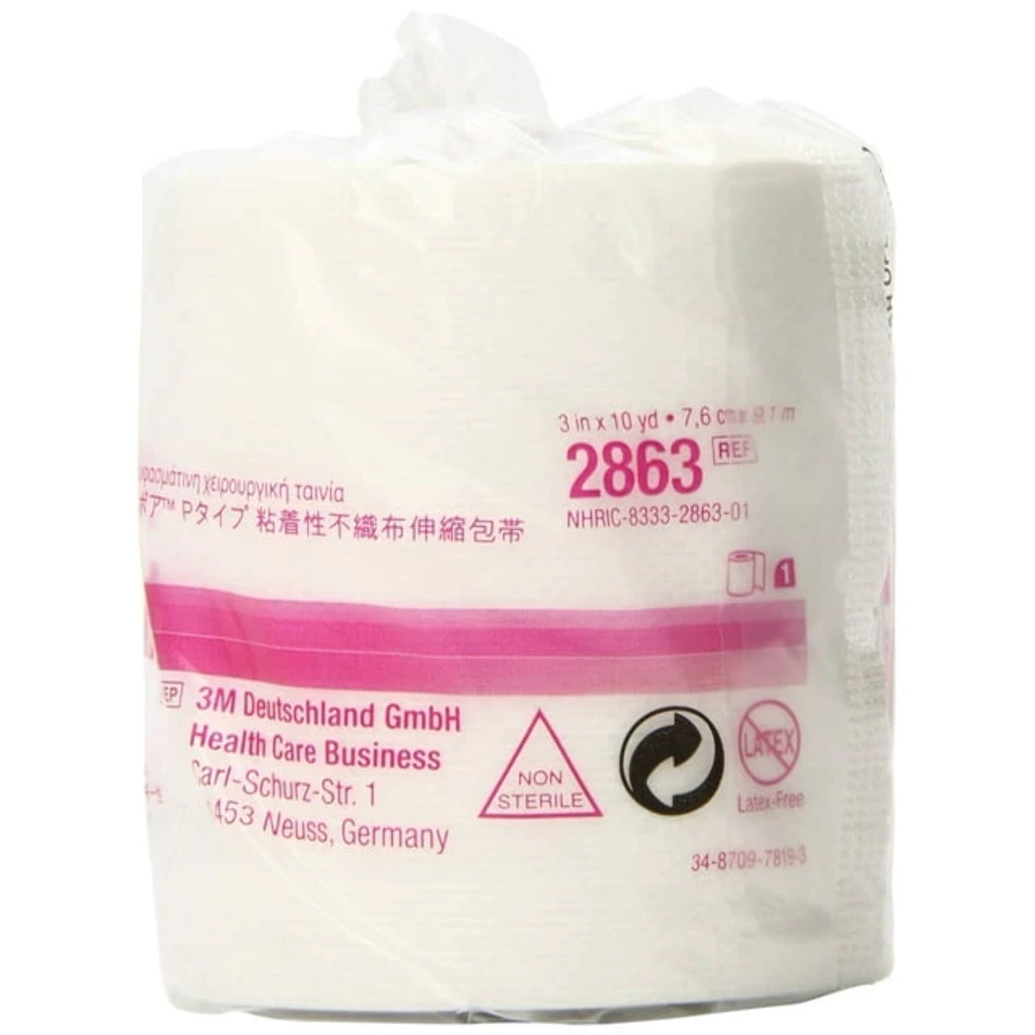 3M Medipore H Hypoallergenic Soft Cloth Surgical Tape 3 x 10 yds ...