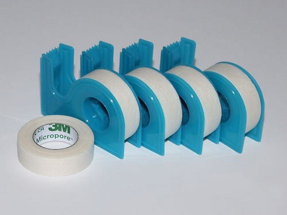 3M Micropore Surgical Tape (with Dispenser) 0.5 Inch x 10 Yards White ...