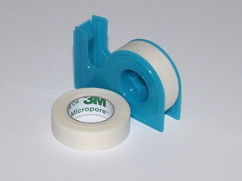 3M Micropore Surgical Tape (with Dispenser) 0.5 Inch x 10 Yards White ...