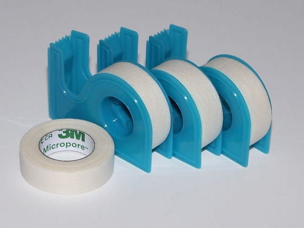 3M Micropore Surgical Tape (with Dispenser) 0.5 Inch x 10 Yards White ...