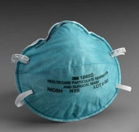 3M N95 Particulate Respirator/Surgical Mask Cone Earloops Small - 1 Count - Walmart.com