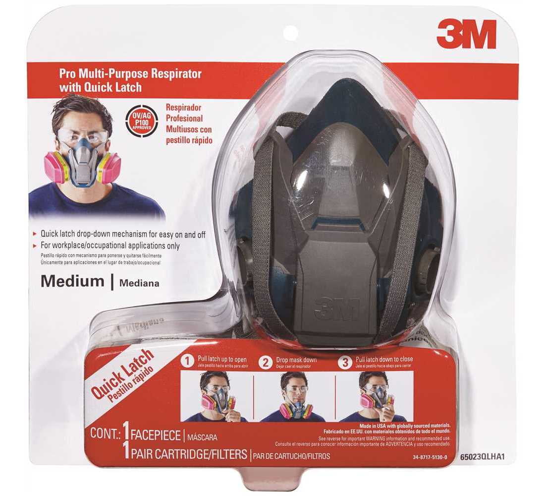 3M, Multi-Purpose Respirator Mask, P100, Blue M 1 pc - Walmart.com