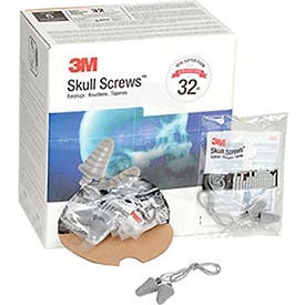 3M™ Skull Screws™ Corded Earplugs, 120 Pairs/Box - Walmart Business Supplies