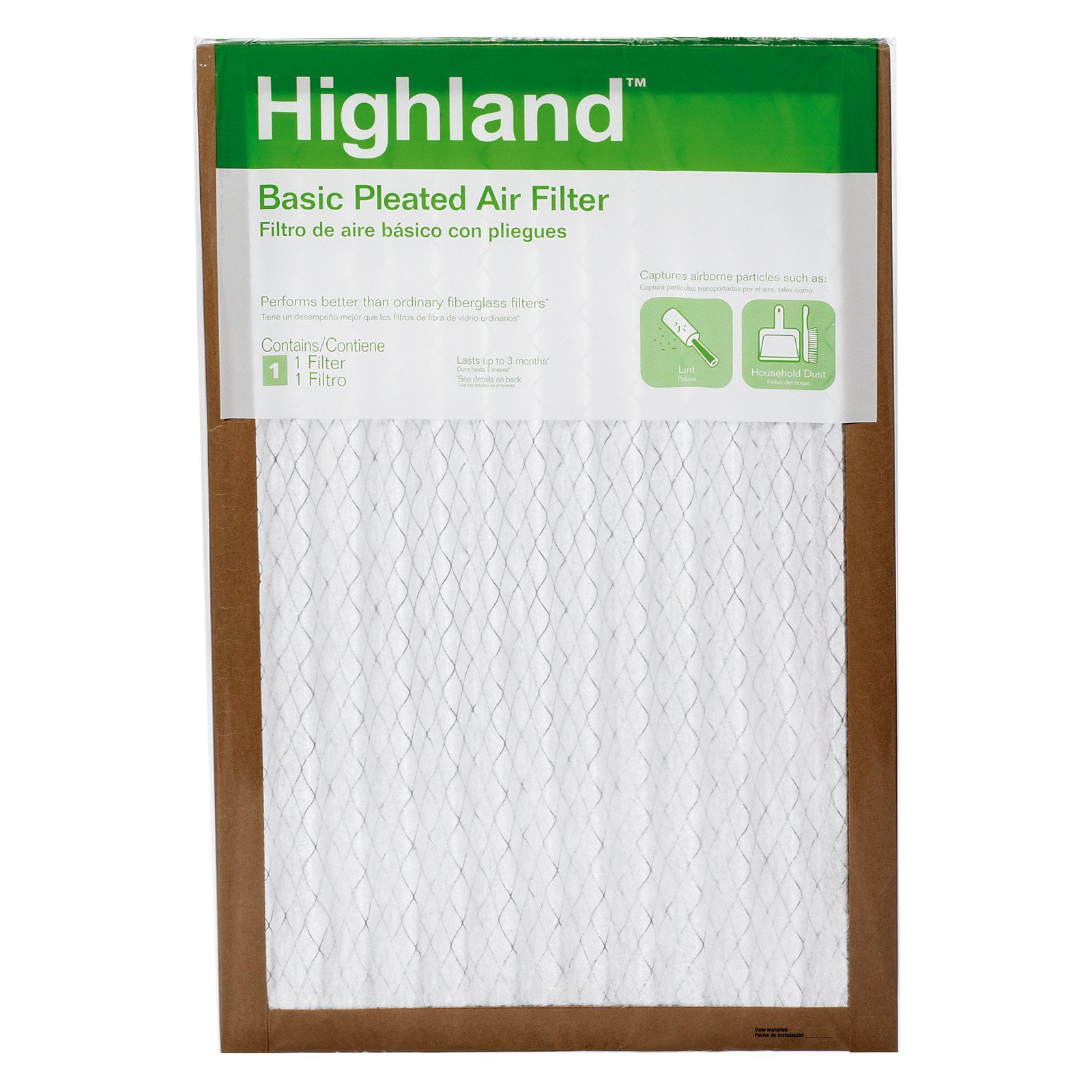3M 12X20X1 BASIC AIR FILTER FBA19DC-6 Pack of 6 - Walmart.com