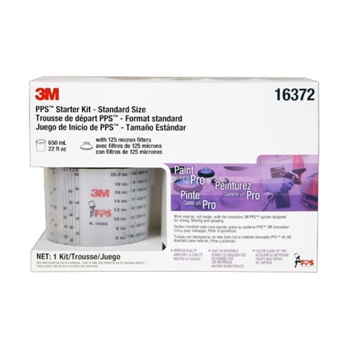 3M PPS Starter Kit, (Standard Size 22 fl. oz. 6-Pack Lid and Liner, 1 ...