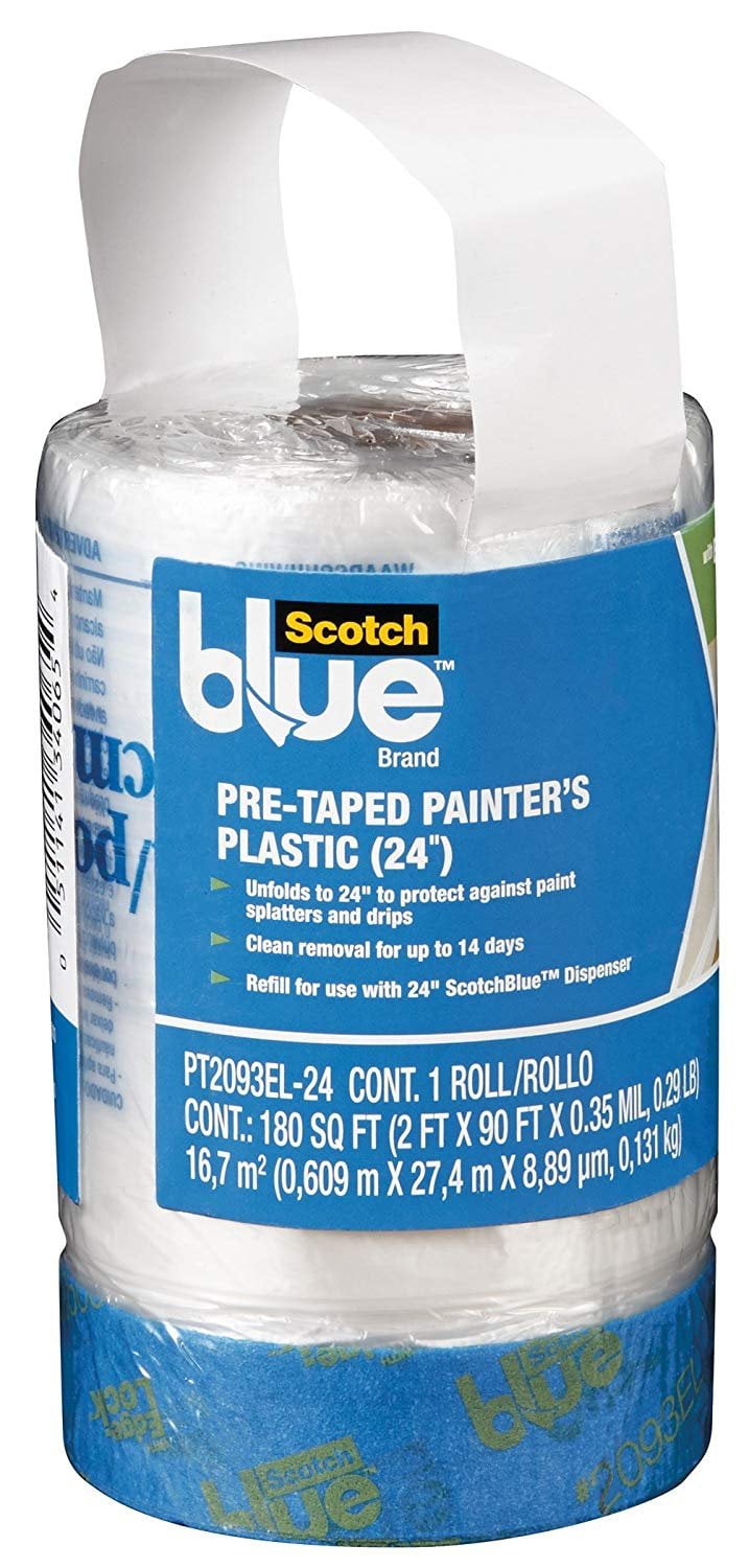 3M PT2093EL-24 Pre-Taped Painter's Plastic - Walmart.com