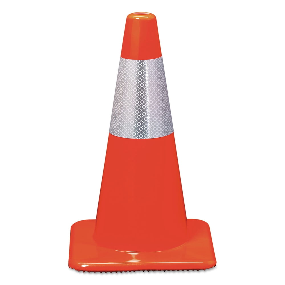 3M PVC Traffic Safety Cones (9012): 18 in. Reflective Safety Cone ...