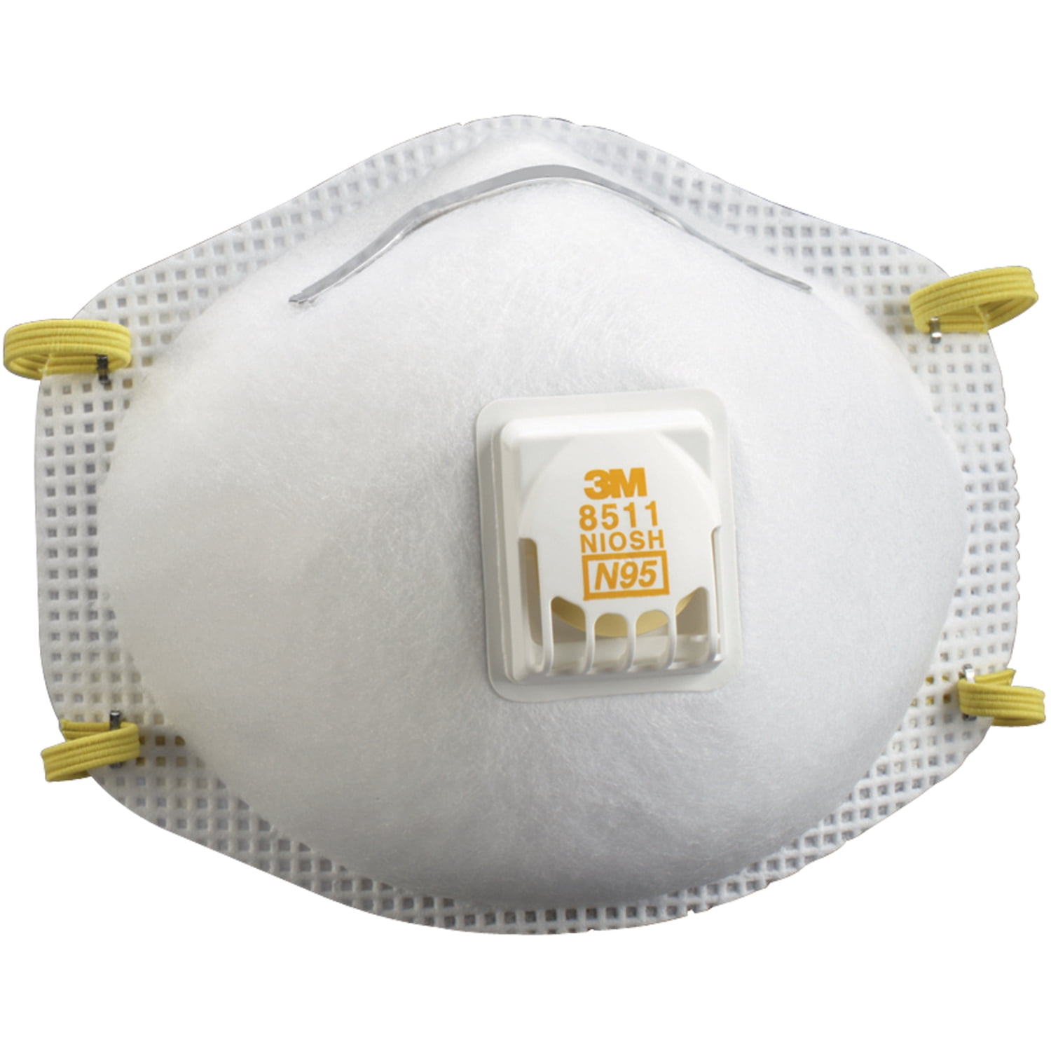 3M N95 Disposable Respirator w/ Exhalation Valve, 8511, 10/Box ...
