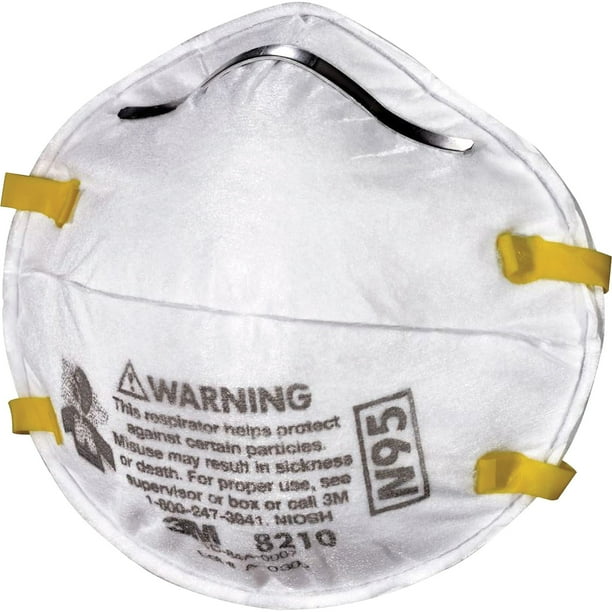 3M Particulate Respirator 8210, N95, Box of 20 - Walmart Business Supplies