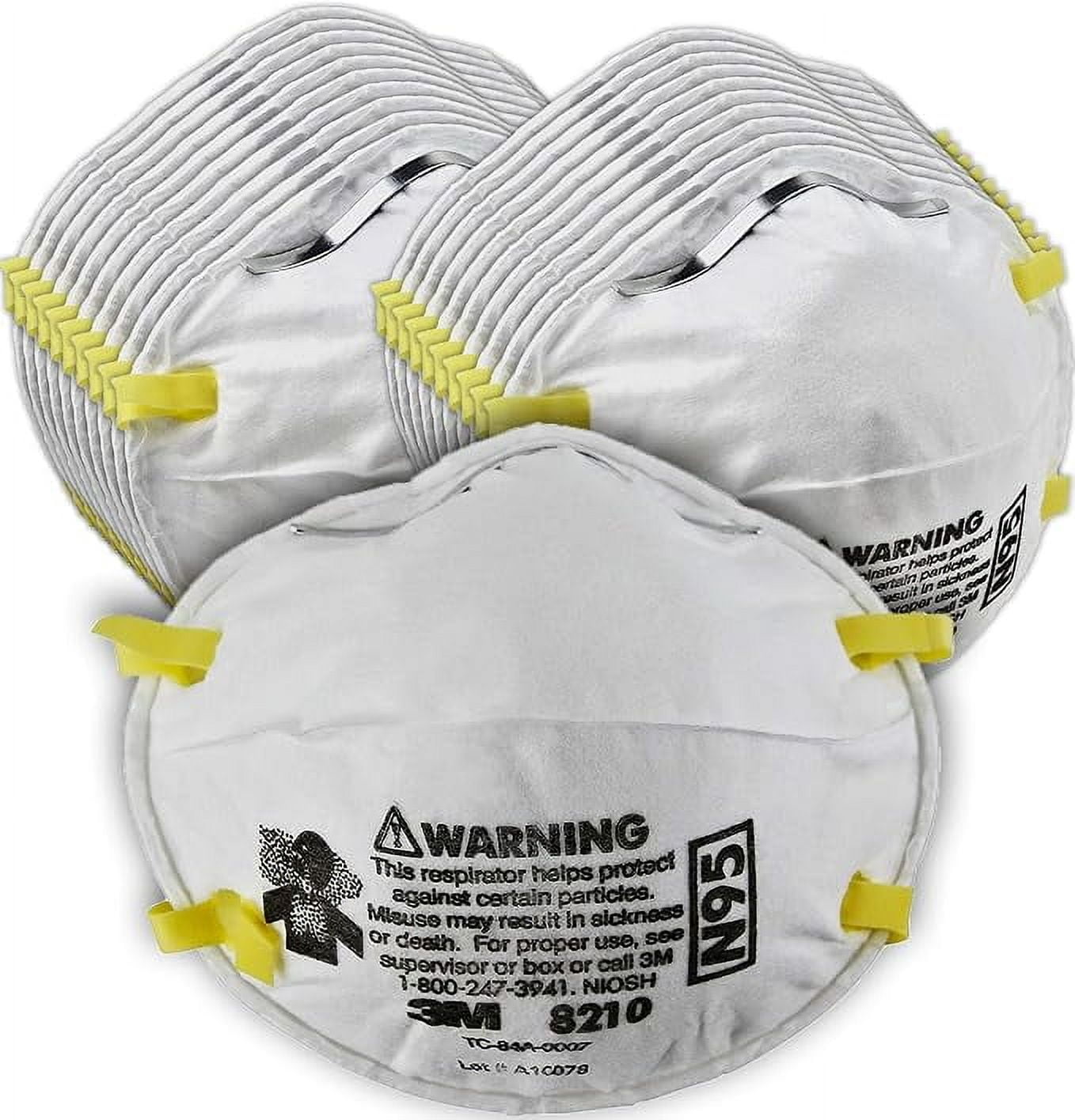 3M Particulate Respirator 8210Plus, Pack of 160, N95, 8210+, NIOSH ...