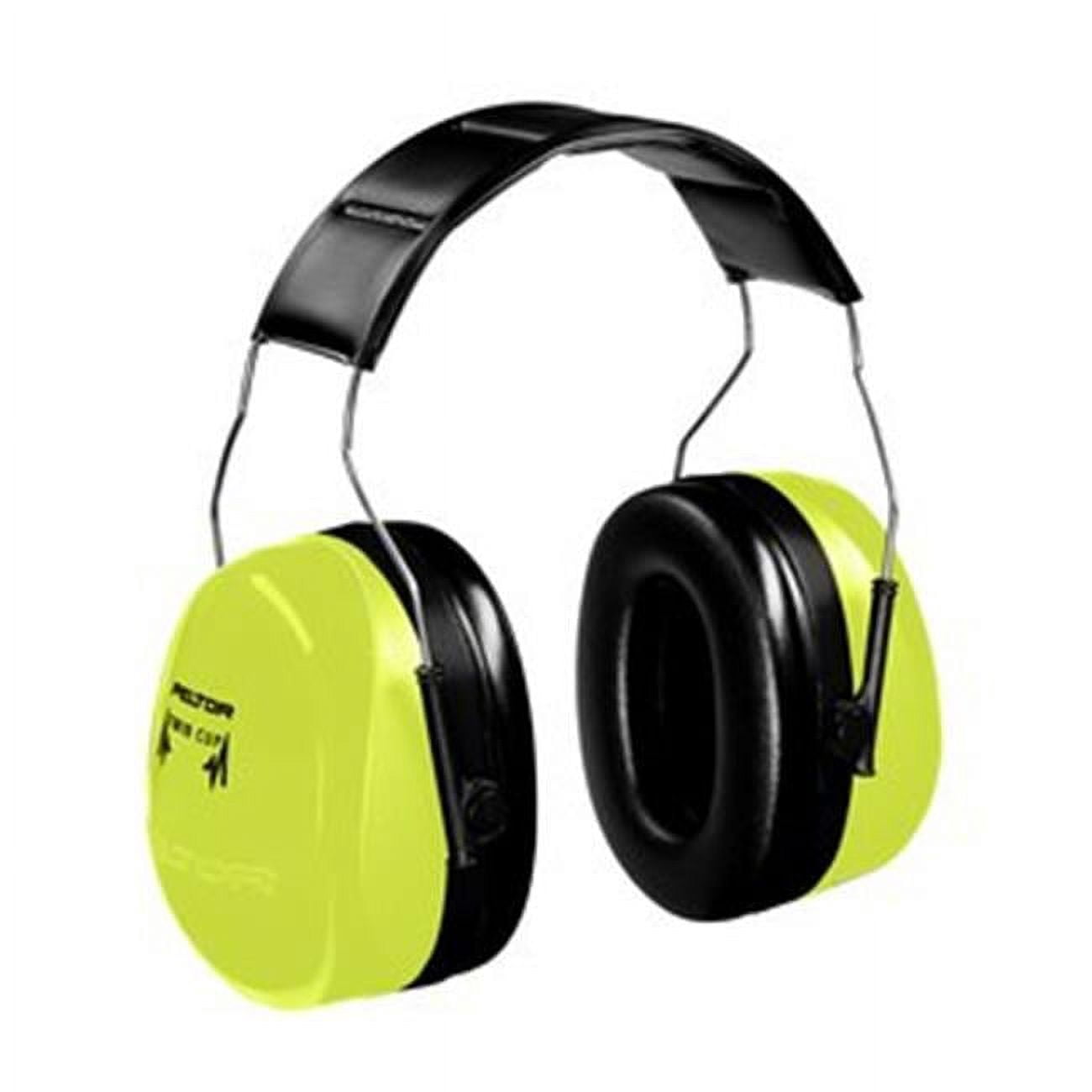 3M Peltor Optime 105 Earmuff, 30 dB NRR, Hi-Viz Grn, Over Head, EA (247 ...
