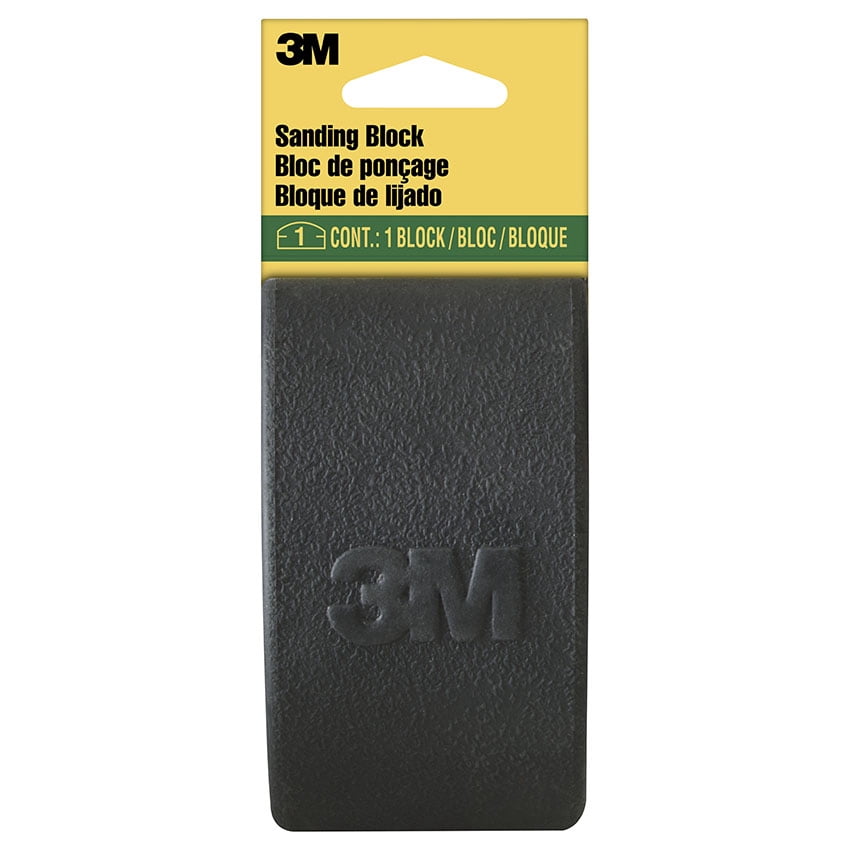 3M Pliable Rubber Sanding Block, Carded, 2-3/4 in., Black - Walmart.com