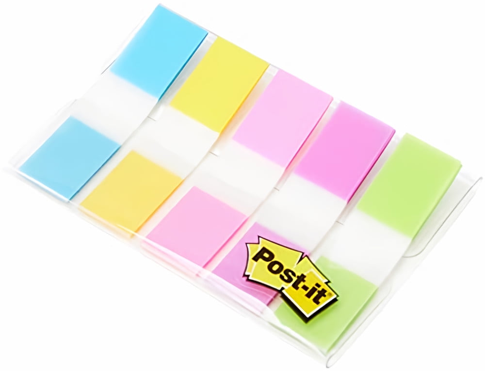 3M Post-it Flags Assorted Bright Colors .5 Wide (Pack of 5) - Walmart.com