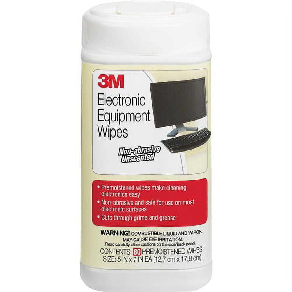 3M Premoistened Electronic Cleaning Wipes - Pre-moistened, Anti-static ...