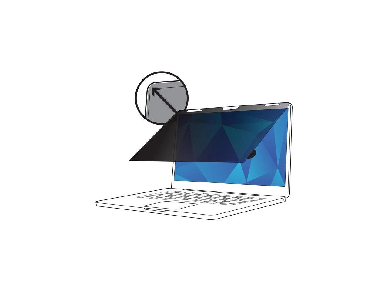3M Privacy Screen Filter Matte Black 3:2 For 15" Widescreen Laptop ...