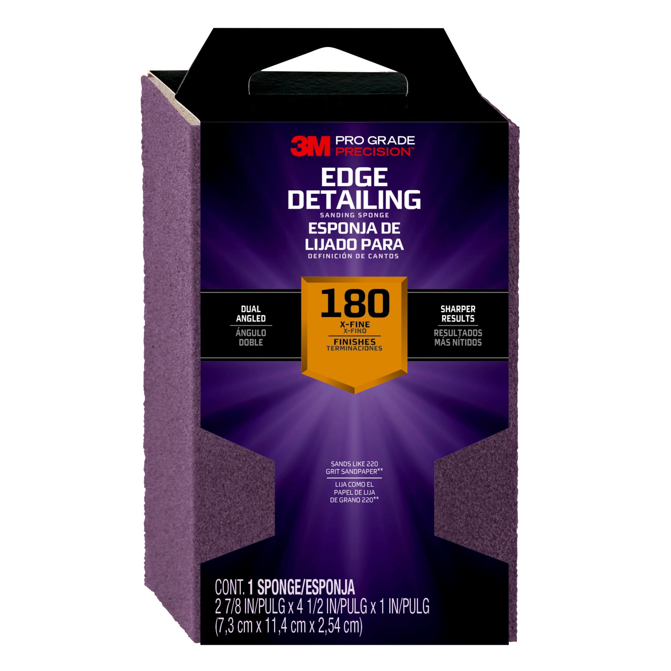 3M Pro Grade Precision Sanding Block, Edge Detailing, 2.875 in. x 4.5 ...