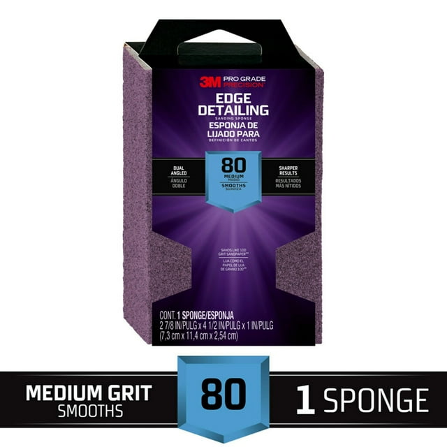 3M Pro Grade Precision Sanding Block, Edge Detailing, 2.875 in. x 4.5 ...